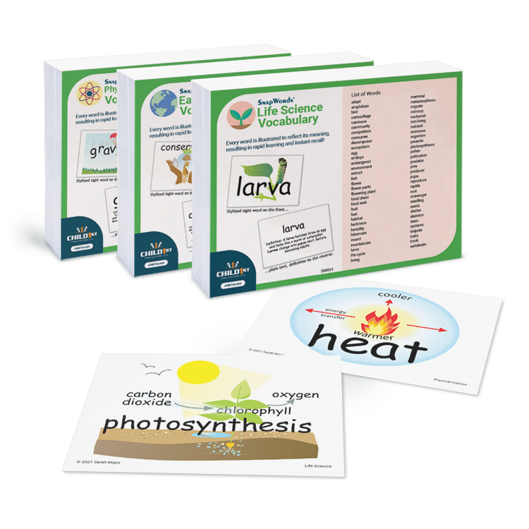 SnapWords® Science Vocabulary Kit | Life, Earth, and Physical Science ...