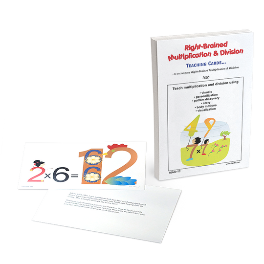 Right-Brained Multiplication & Division Teaching Cards | Math Success ...