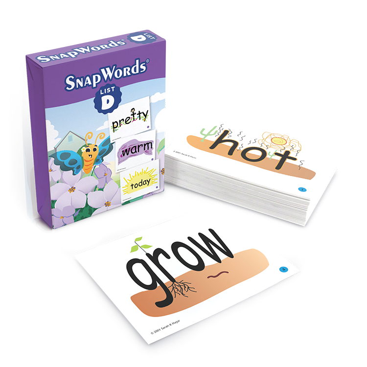 SnapWords® List D Teaching Cards | Sight Words Flash Cards – Child1st ...