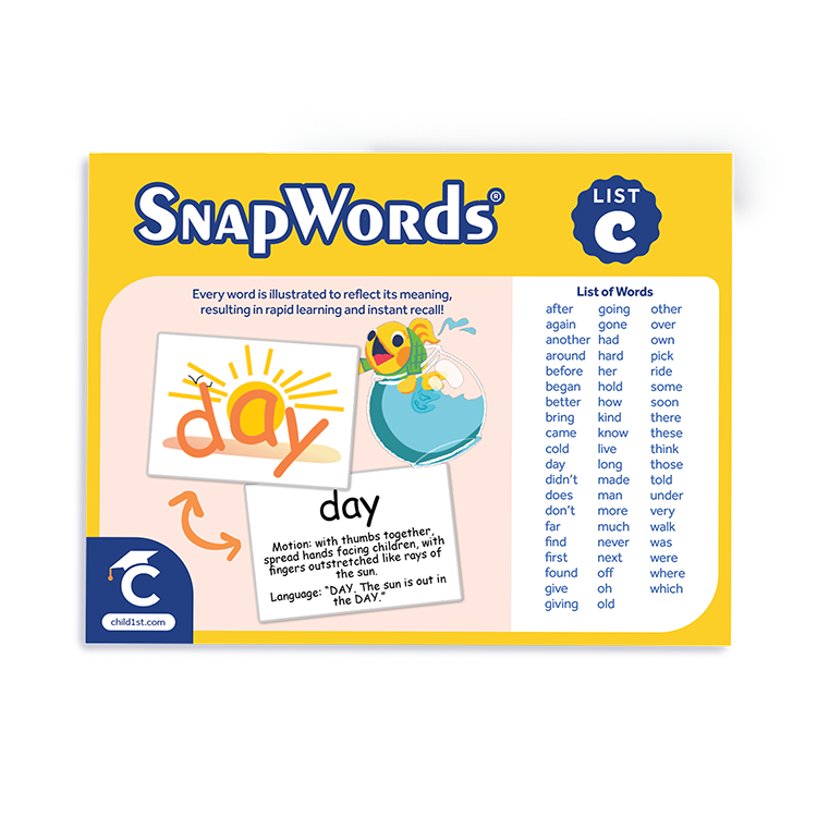 SnapWords® List C Teaching Cards | Advanced High-Frequency Words ...